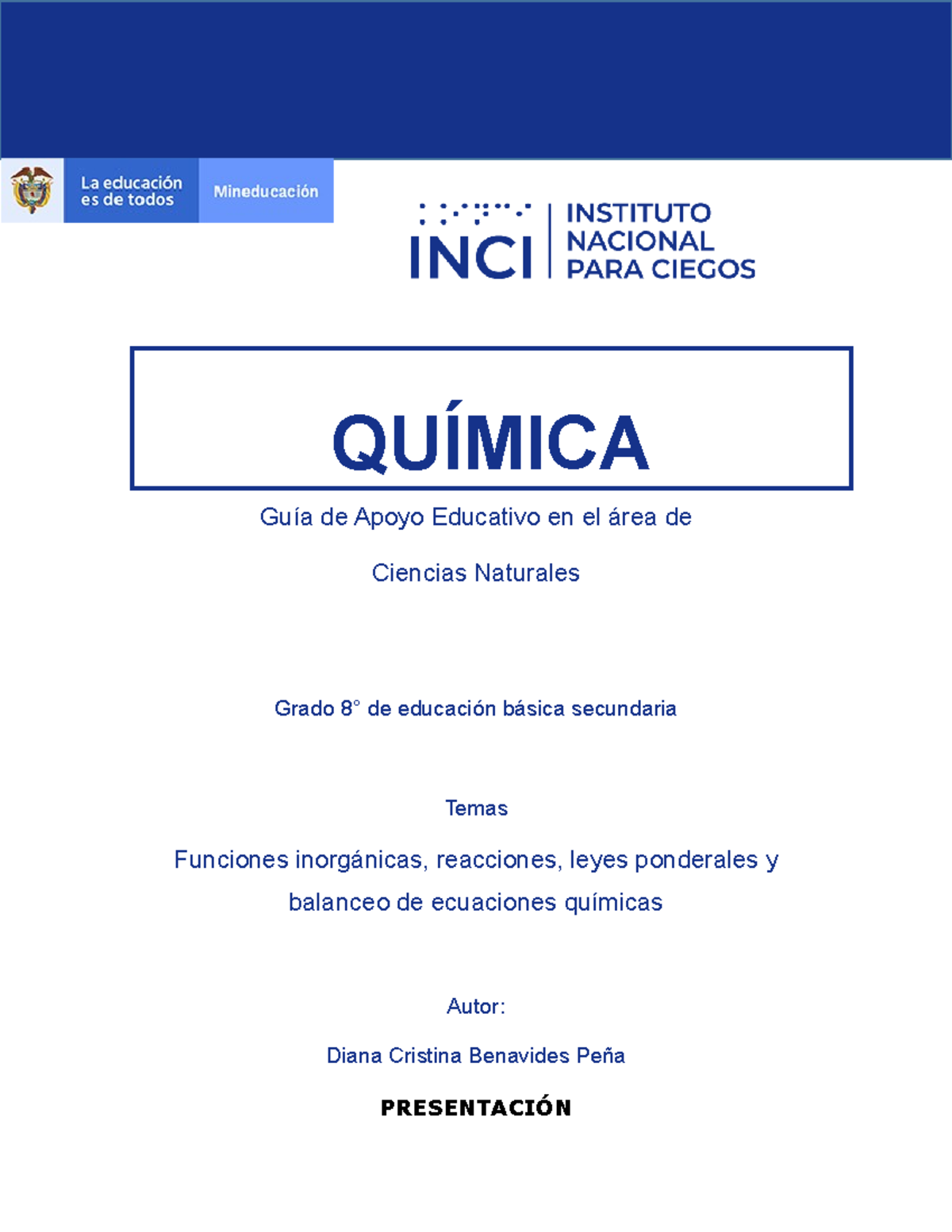 Guia Química Grado 8 - Observación, descripción, comparación ...