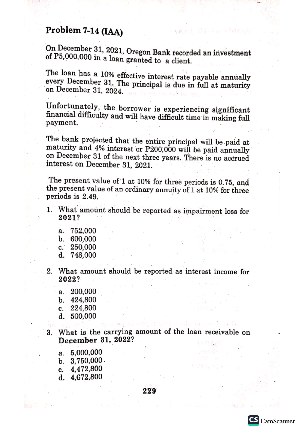 Problem 7 - Intermediate Accounting (Volume one) 2021 edition by: Valix ...