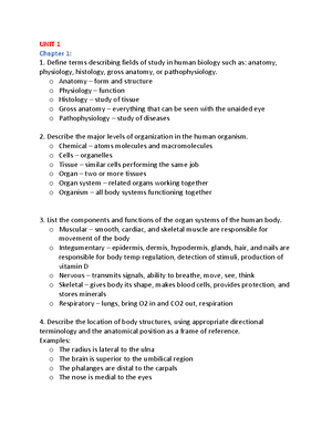 Muscular System - PDF study guides by Amy include charts, labeled ...
