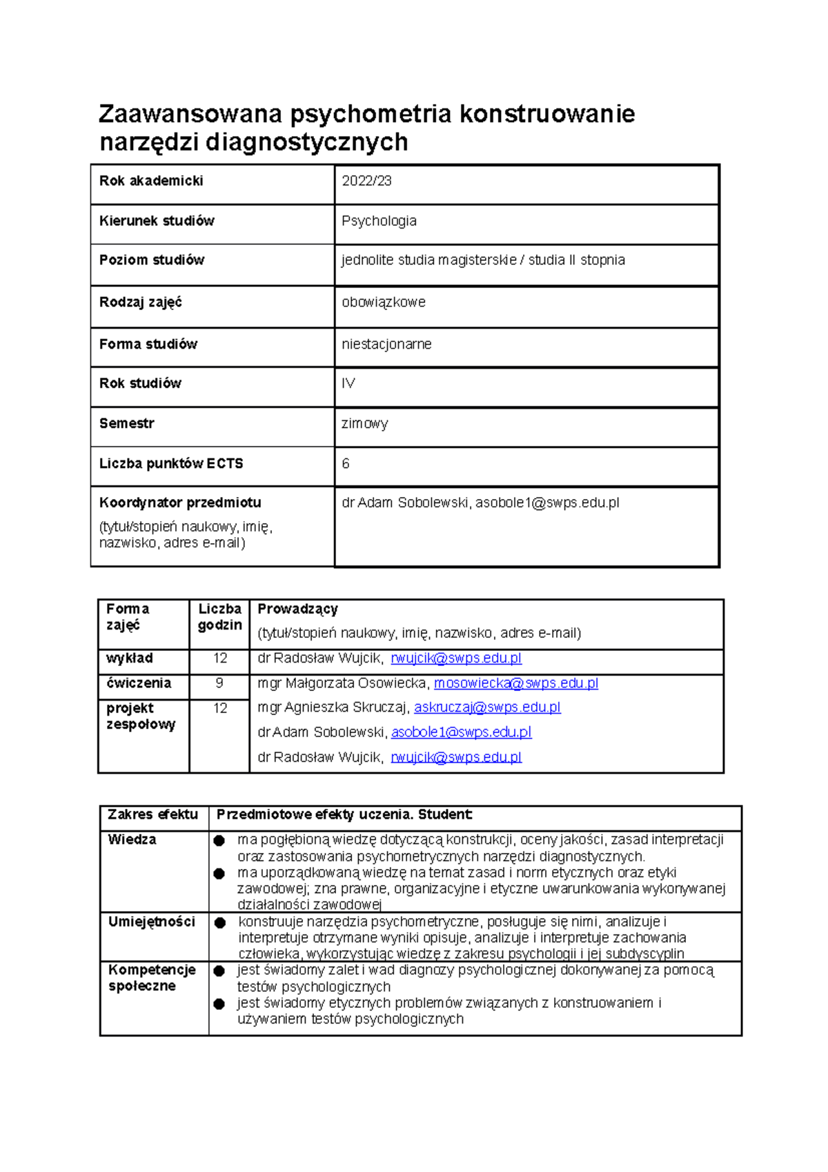 Zaawansowana+psychometria+konstruowanie+narz Ä dzi+diagnostycznych ...