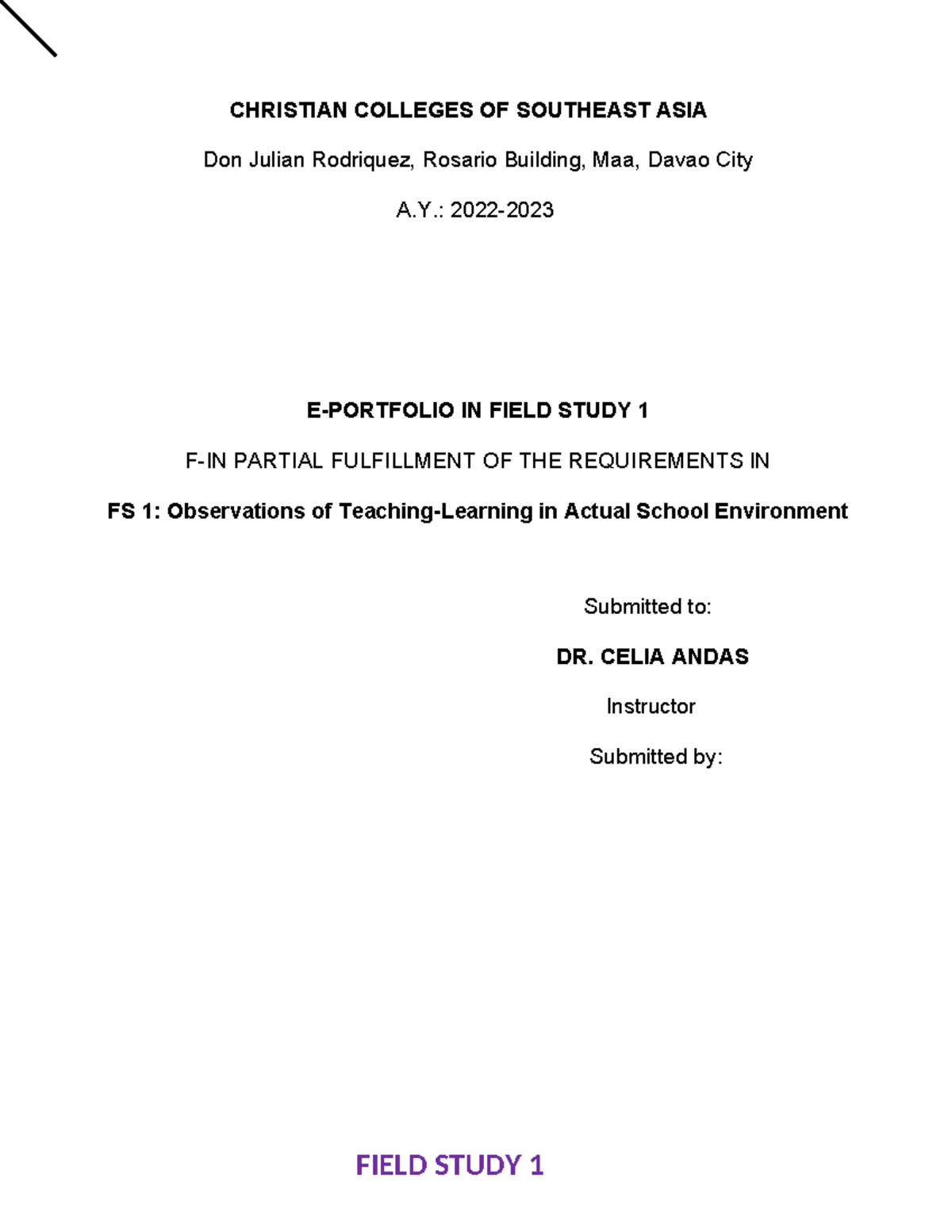 FS - please let me download - CHRISTIAN COLLEGES OF SOUTHEAST ASIA Don ...