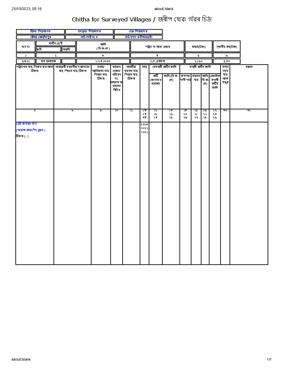 Chitha 301 - 25/10/2023, 05:16 about:blank about:blank 1/ Chitha for ...