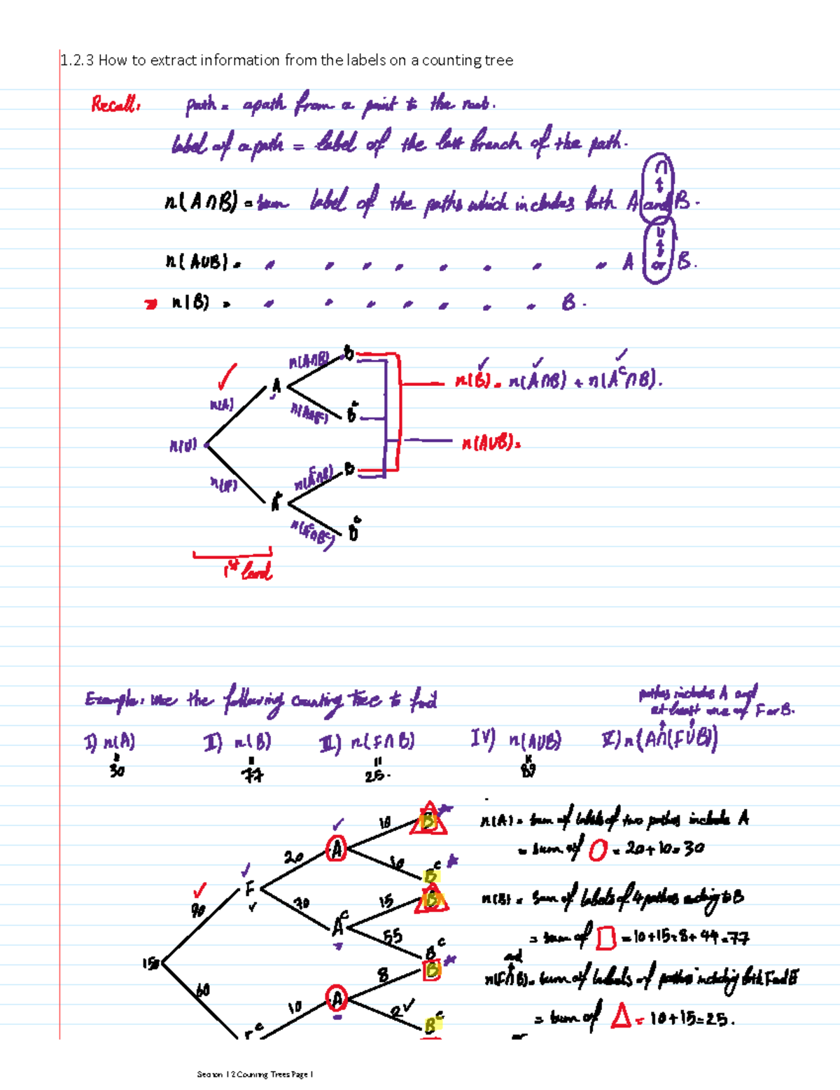 Week 2 math 1228 - asdadasdad - 1.2 How to extract information from the labels on a counting ...
