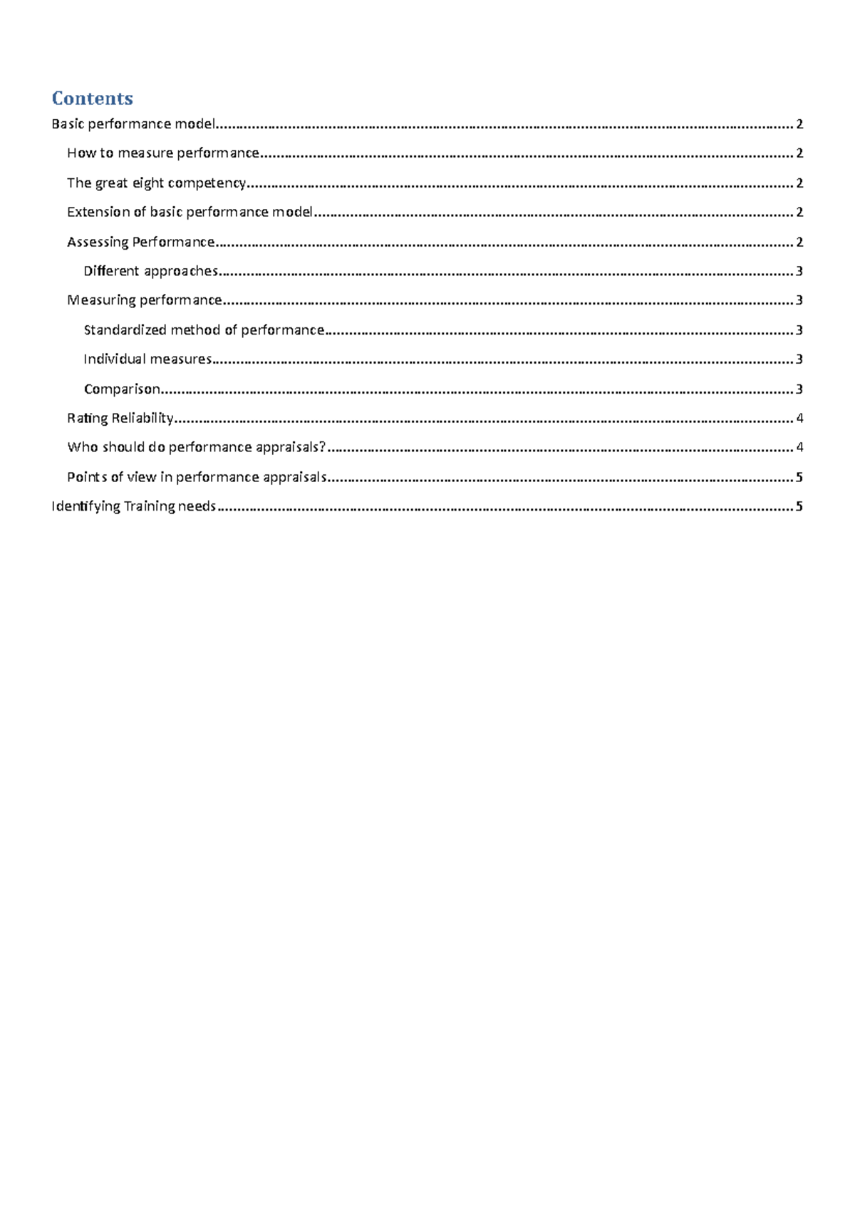 Chapter 3 - Lecture notes 4-6 - Contents Basic performance - Studocu