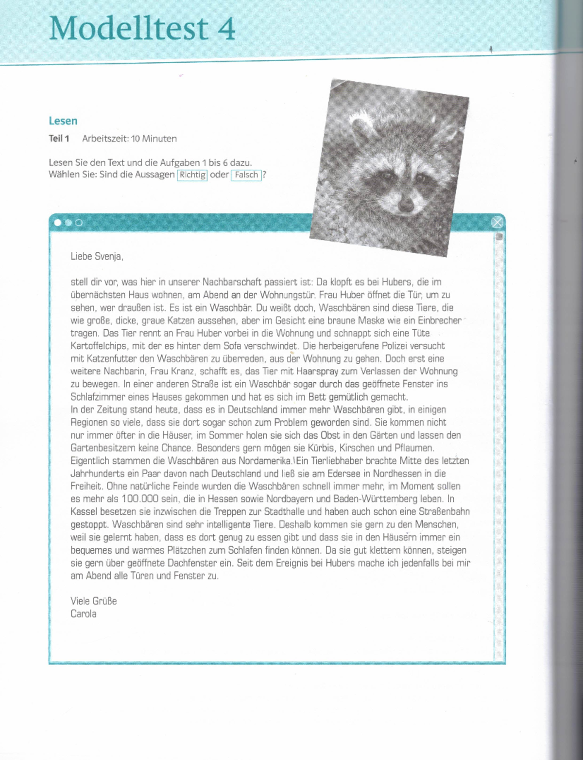 B1 - Lesen - Modelltest - 4 - Mit Erfolg zum Goethe-OSD Zertifikat ...