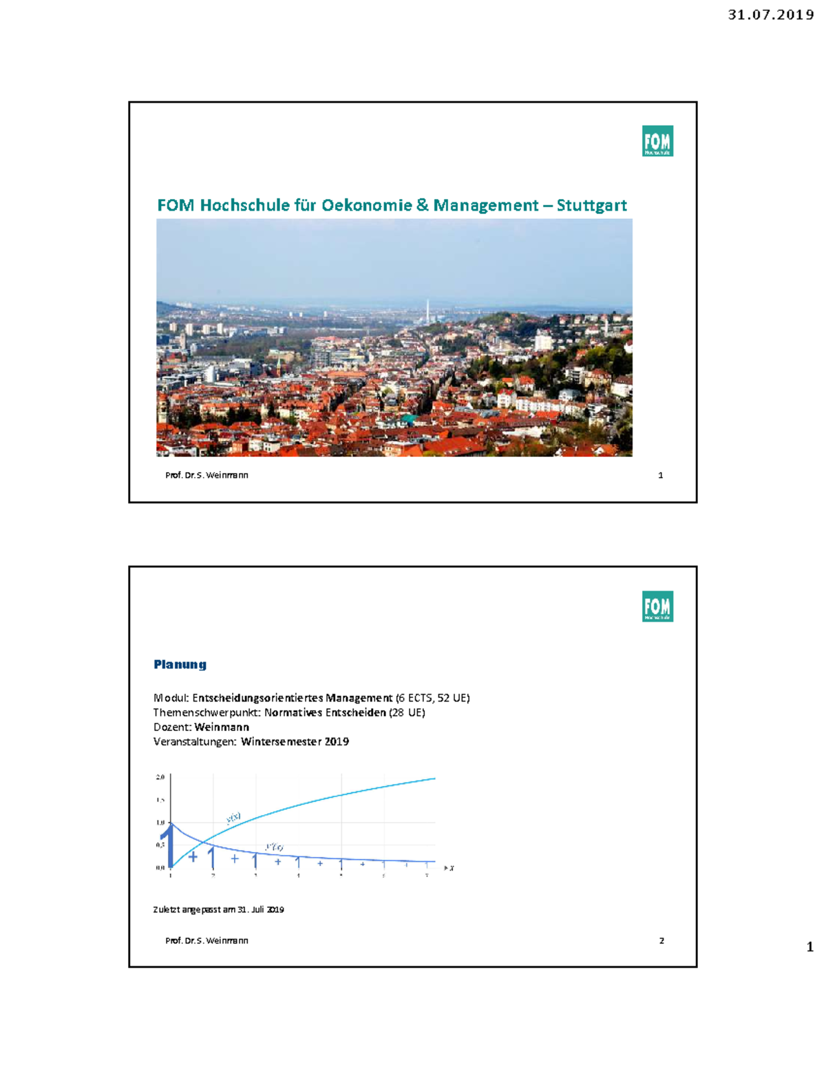 FOM-Master EM Folienskript WS19 - Warning: TT: undefined function: 32 ...