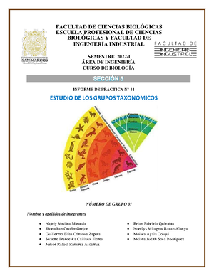Sem 6 Tarea 6 Practica Cel Organelas-FII - FACULTAD DE CIENCIAS BIOL”GICAS ESCUELA PROFESIONAL ...