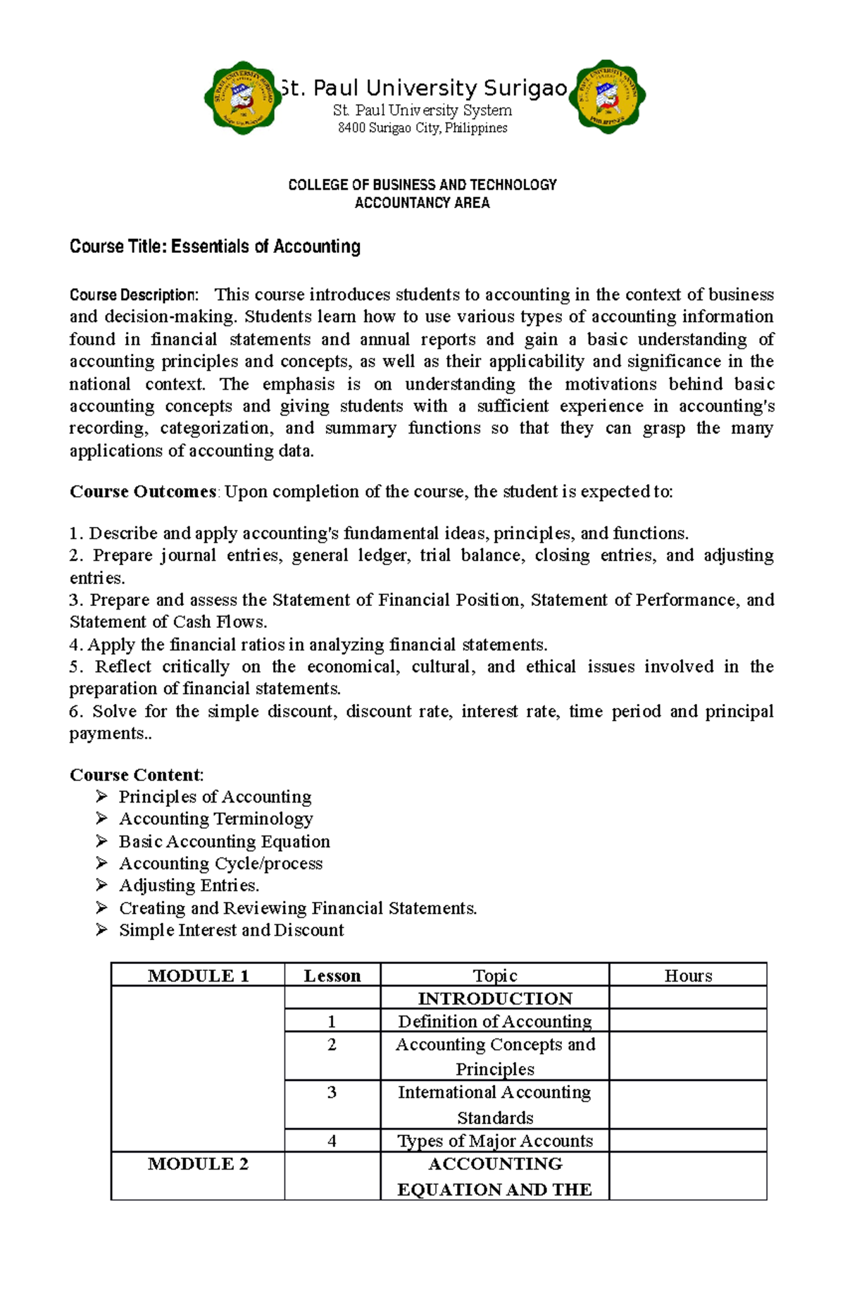 Essentials OF Accounting Group 3 - Accountancy - Studocu