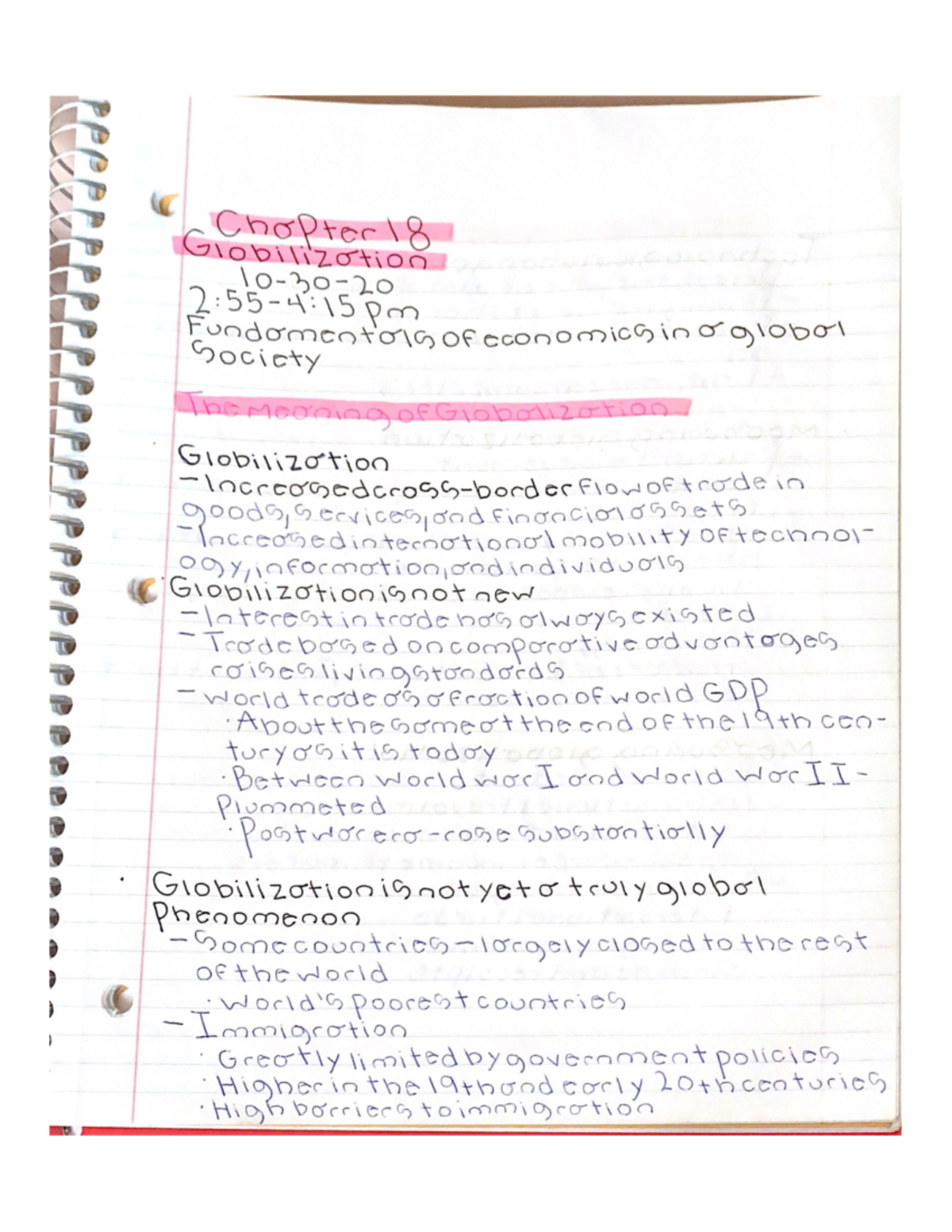 Chapter 18 Economics Notes - ECON 1301 - Studocu