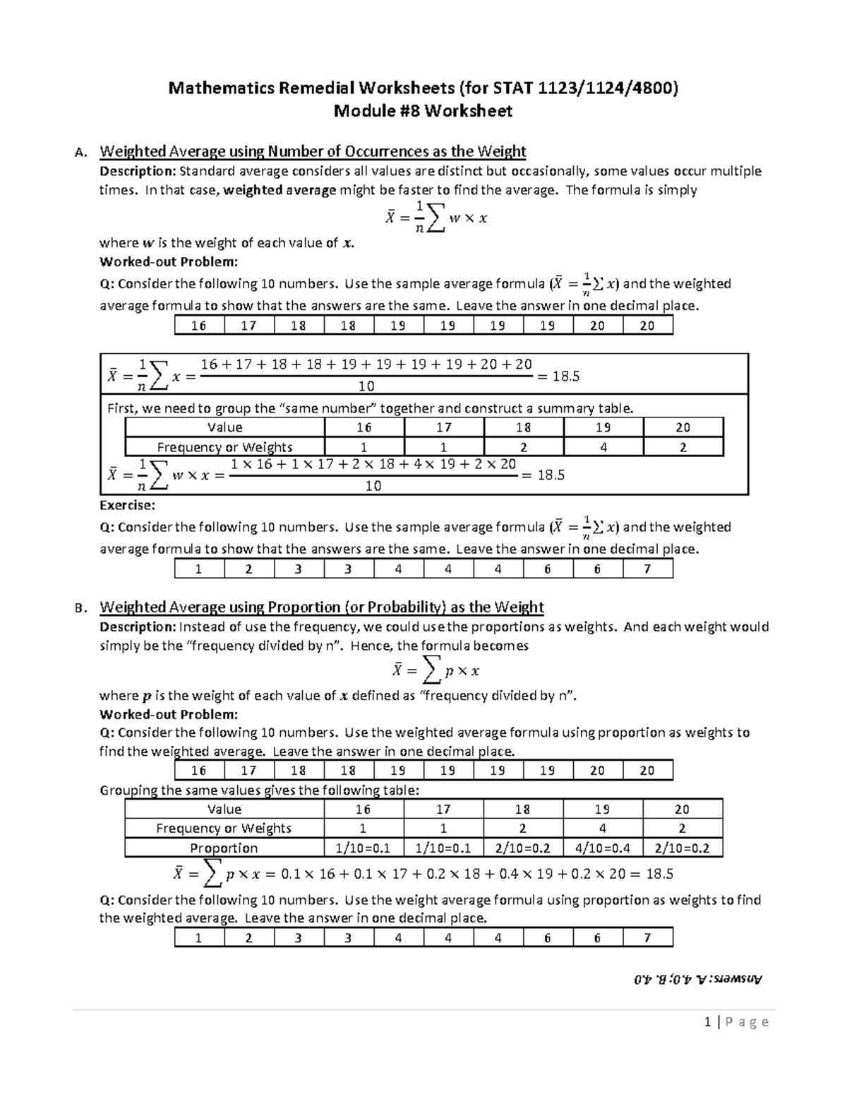 Worksho-math08 - Worksho-math08 - 1 | Page Mathematics Remedial ...