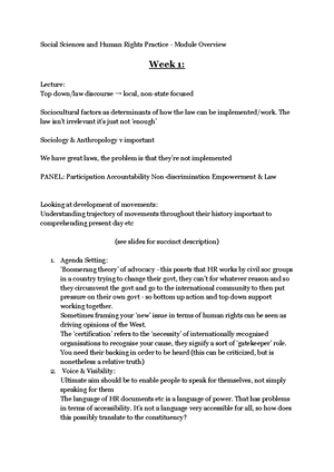 HR SOC Science Lecture 1 - HR SOC SCIENCE Lecture 1 Top down/law ...