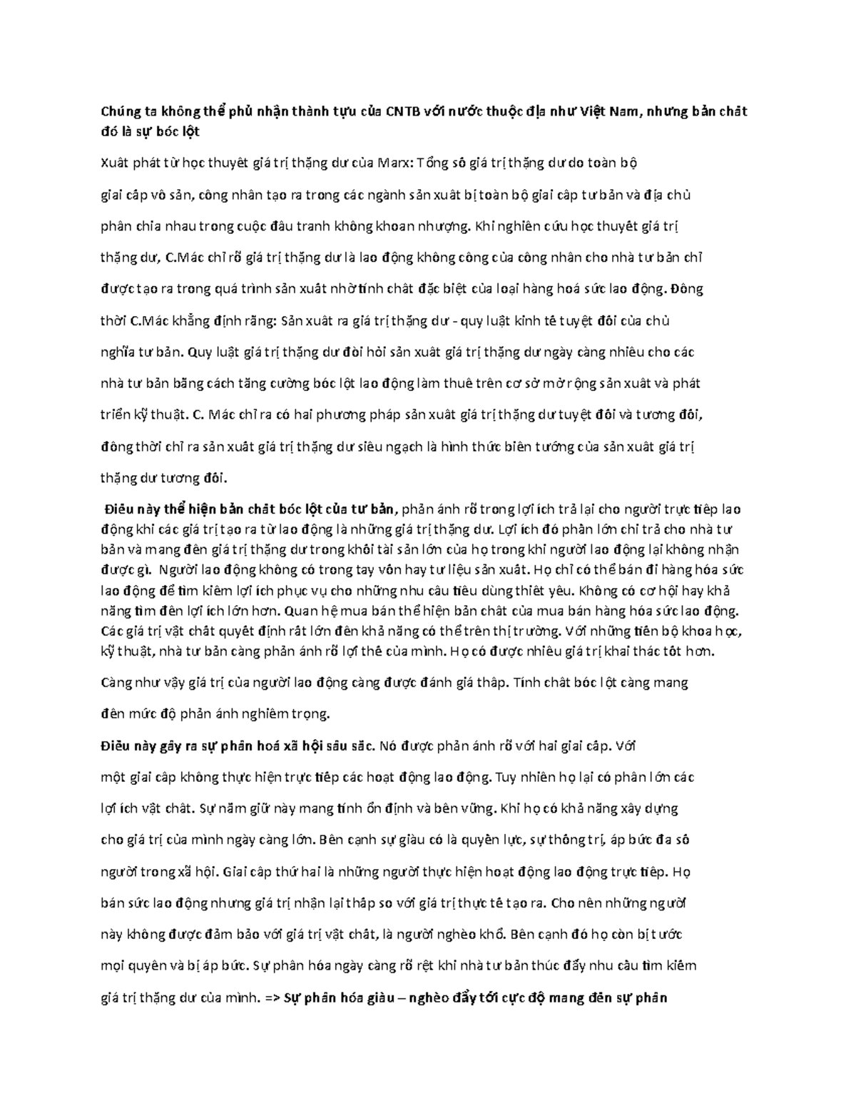 Cosothuctien - loang quang - Chúng ta không th ể ph ủ nh n thành tậ ựu c a CNTB v ủ ới n ước thu ...