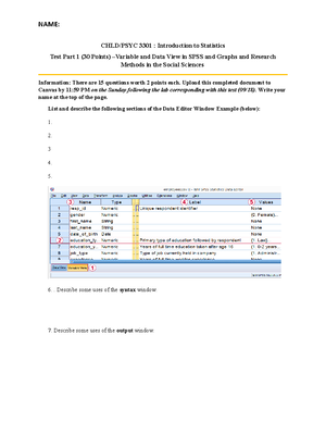 Lab assignment 4 research plan - NAME: PSYC 3301- Stephens Fall of 2022 ...