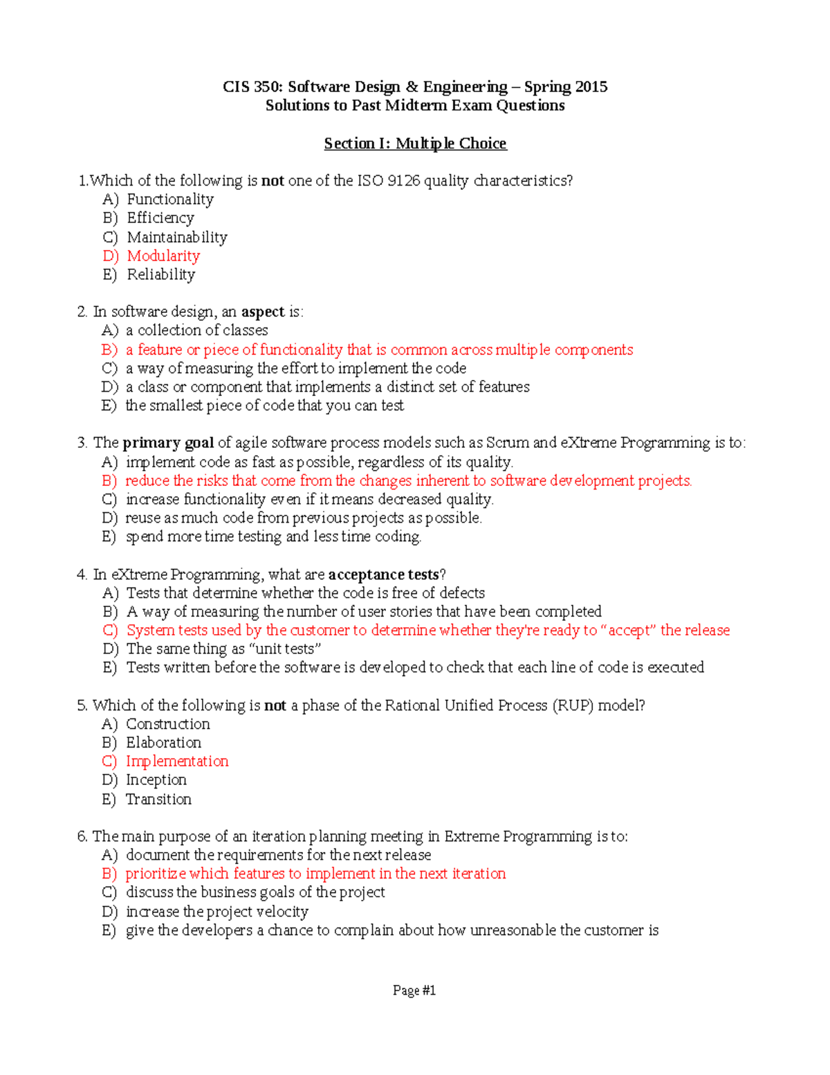 Midterm-practice-solutions - CIS 350: Software Design & Engineering ...
