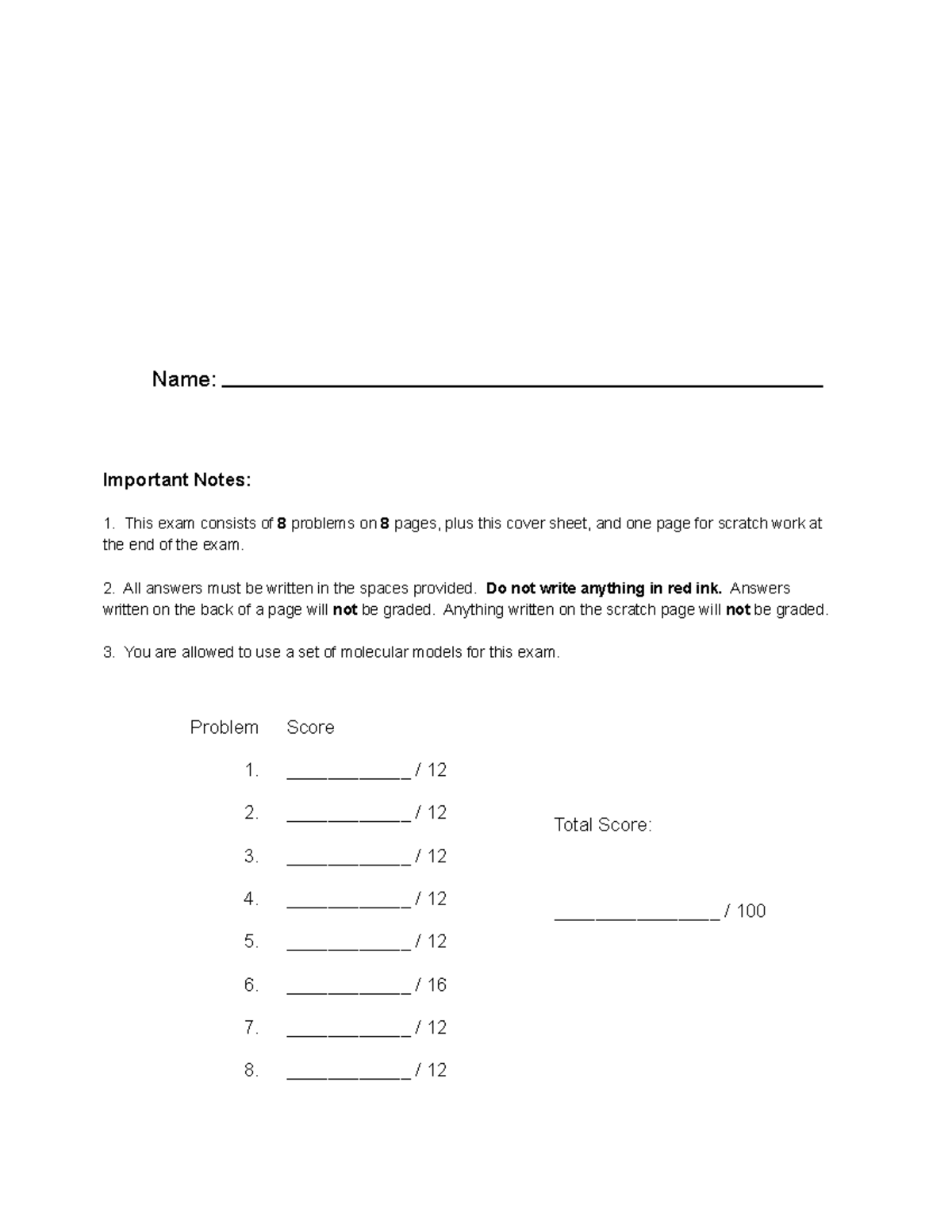 Practice-Exam-2C - Practice test - Important Notes: This exam consists ...