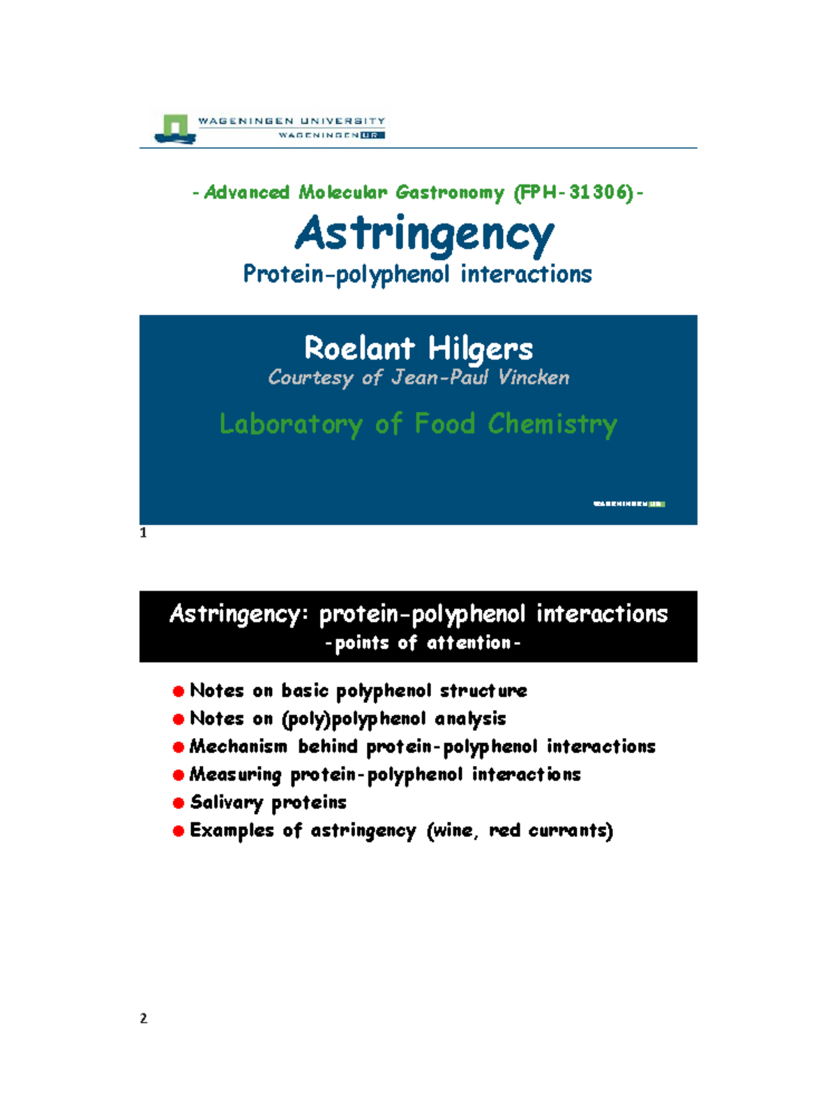 Deel 1.1 - MG-II 2023 Astringency RH -Advanced Molecular Gastronomy ...