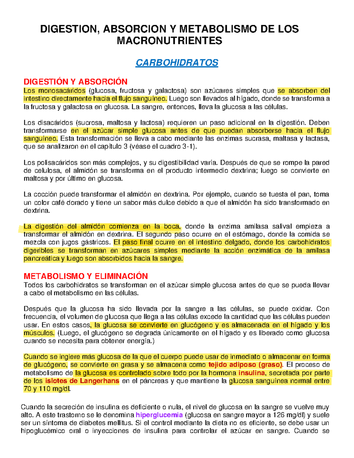 2.1. Digest. Absorc. Metab. Macronut - DIGESTION, ABSORCION Y ...