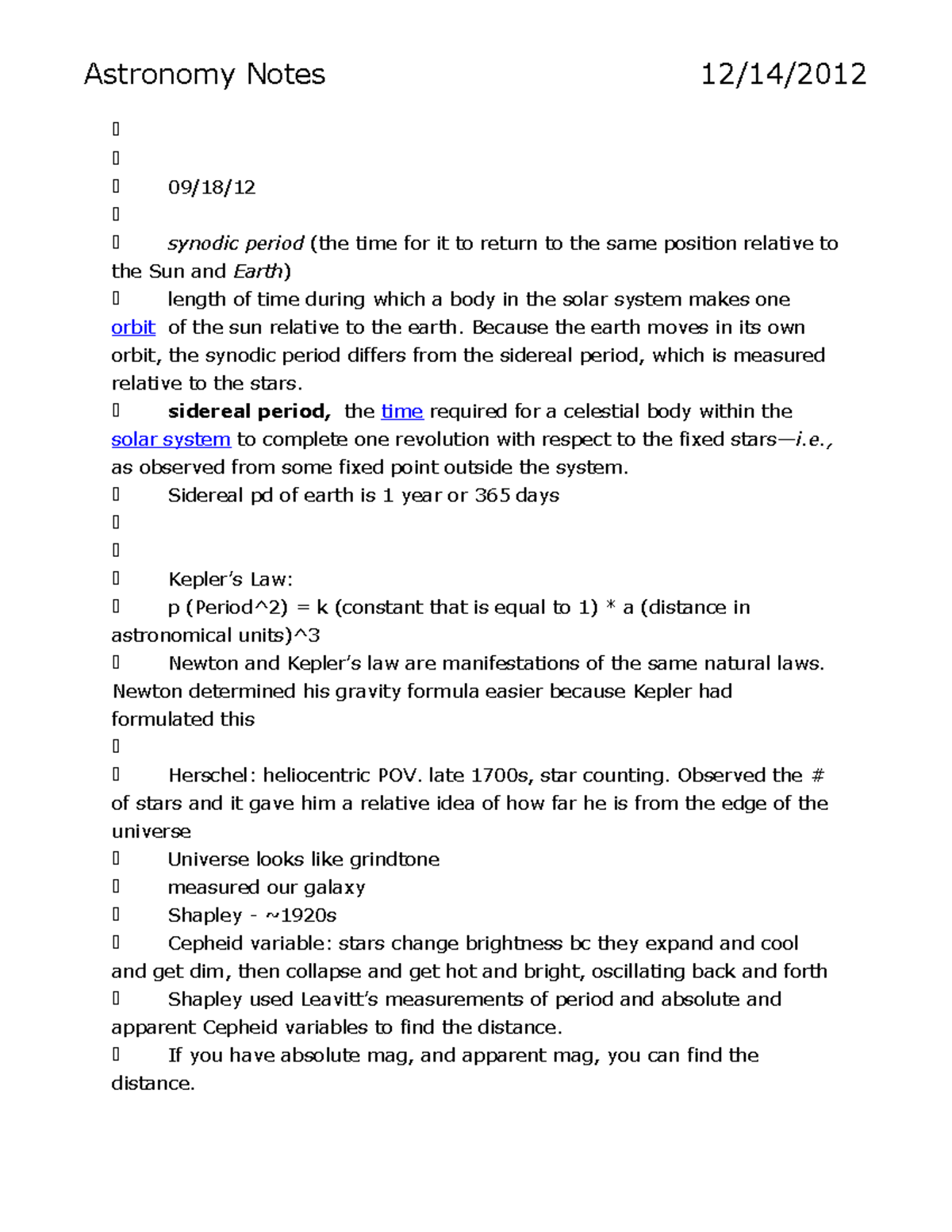 Bulk of Astronomy Notes - ASTR 007 - Studocu