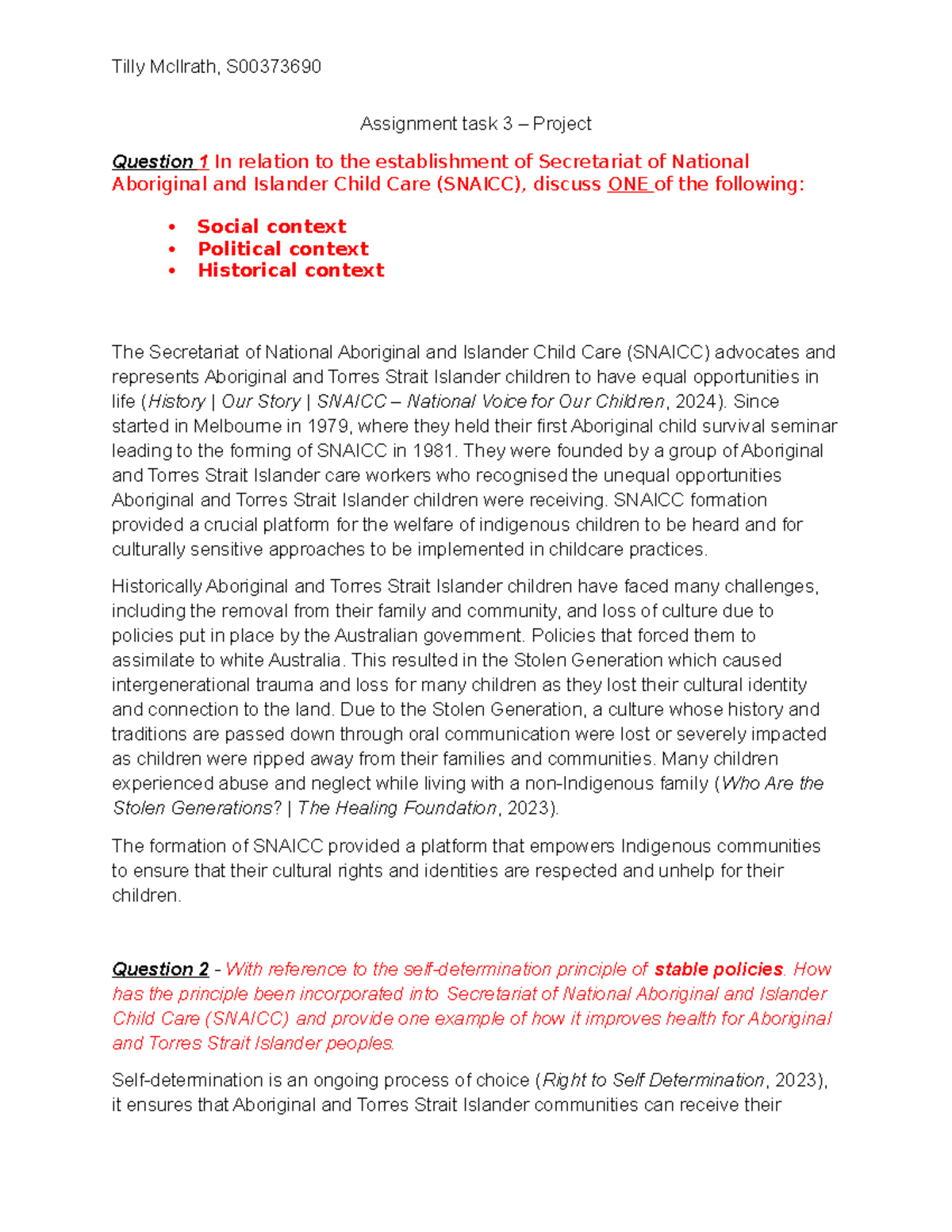 AT3 - project HLSC120 copy - Assignment task 3 – Project Question 1 In ...