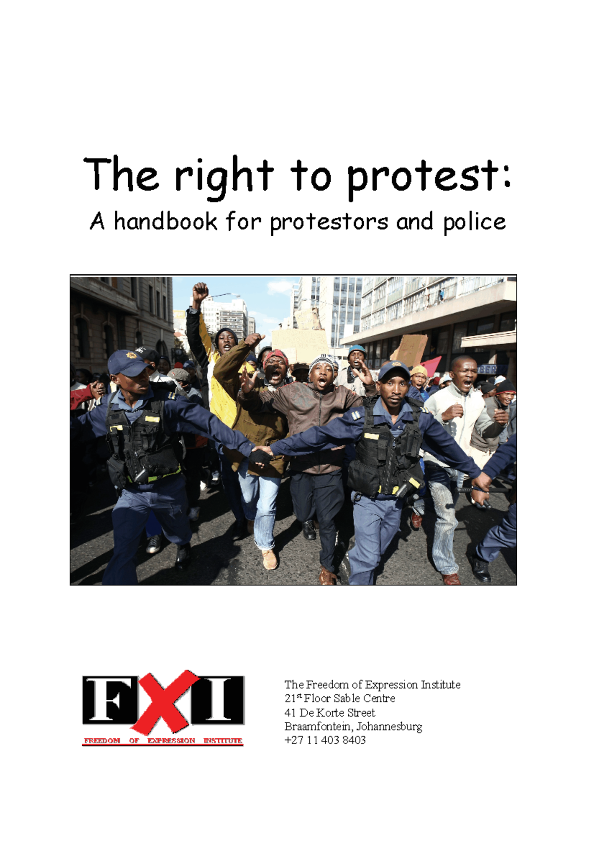 Right to Protest Handbook - The right to protest: A handbook for ...