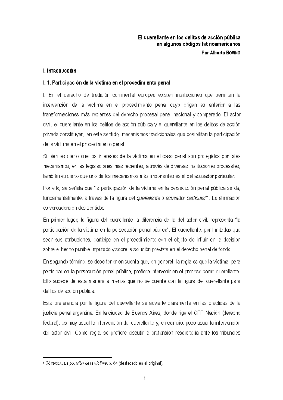 El Querellante En Algunos Codigos De Ame El Querellante En Los