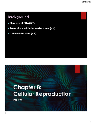 Chapter 14 - Background We’ve discussed chemistry, macromolecules ...