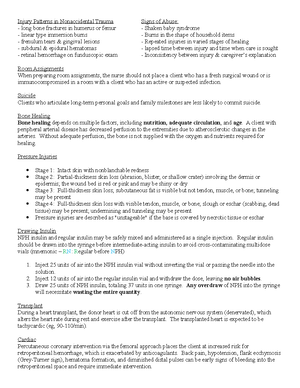 Complete Physical Examination Cheat Sheet - NUR 307 - Studocu