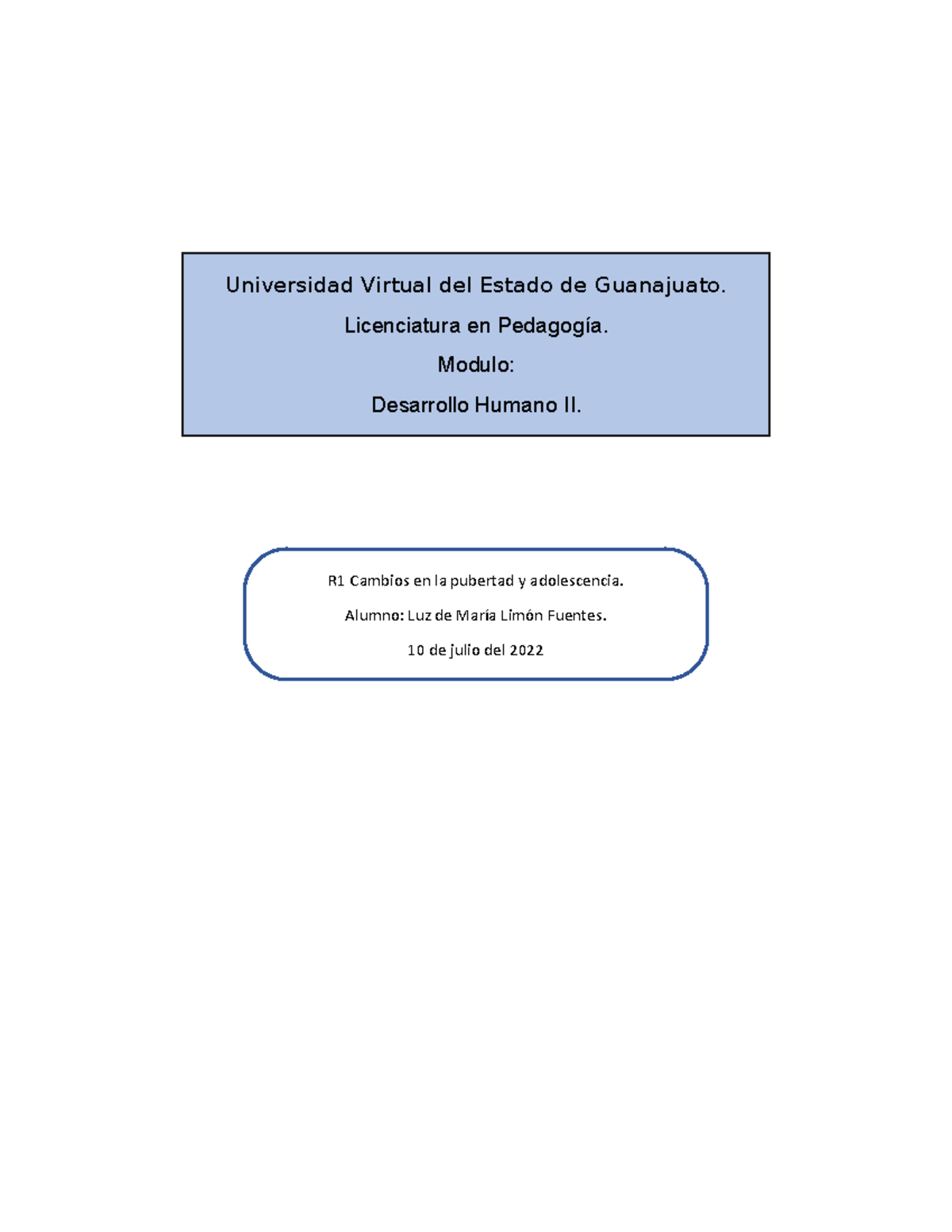 Limón Luzde Maria R1-U1 - R1 Cambios en la pubertad y adolescencia ...