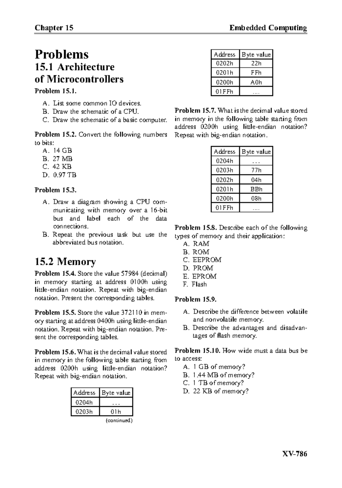 Practical Electrical Engineering-267 - Problems 15 Architecture of Microcontrollers Problem 15 ...