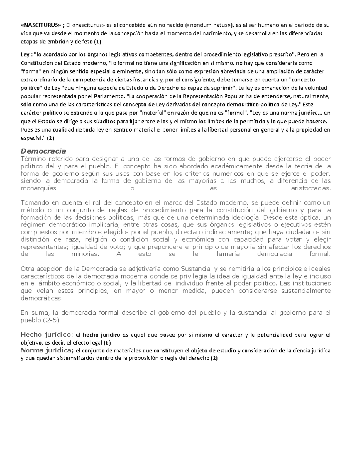 Definiciones: democracia, juicio, derecho - «NASCITURUS» ; El ...