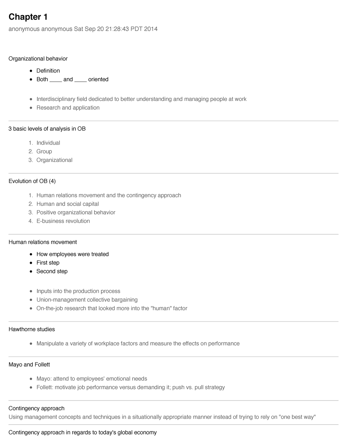 Summary - chapter 1-14 (flashcards) - Chapter 1 anonymous anonymous Sat ...