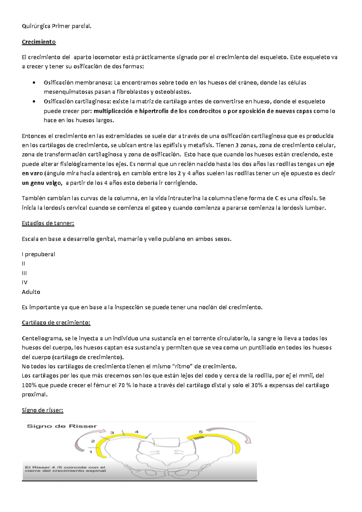 Resumen Semio quirurgica pdf - Quirúrgica Primer parcial. Crecimiento El crecimiento del aparto ...