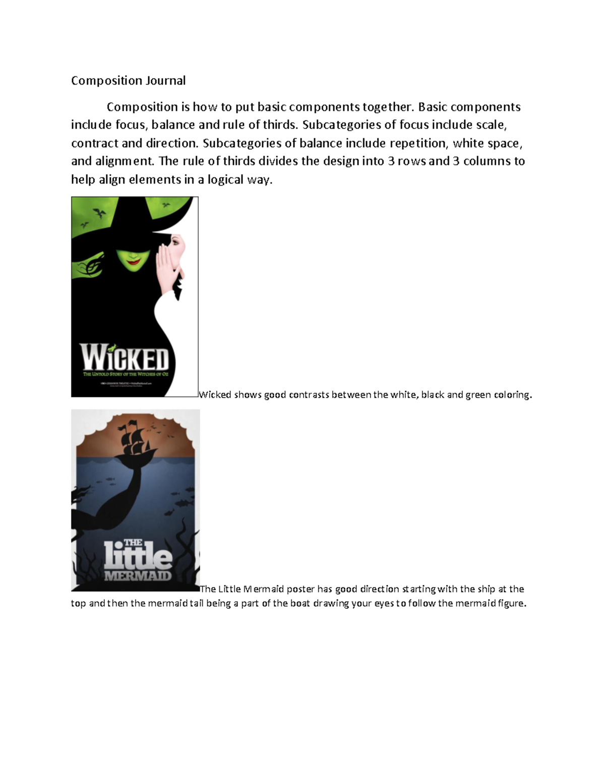 Composition Work - Composition Journal Composition is how to put basic ...