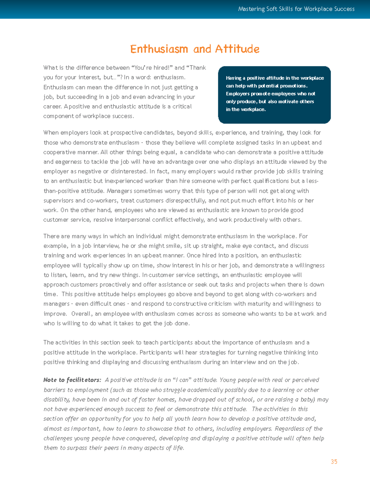 Enthusiasm - Mastering Soft Skills for Workplace Success Enthusiasm and ...