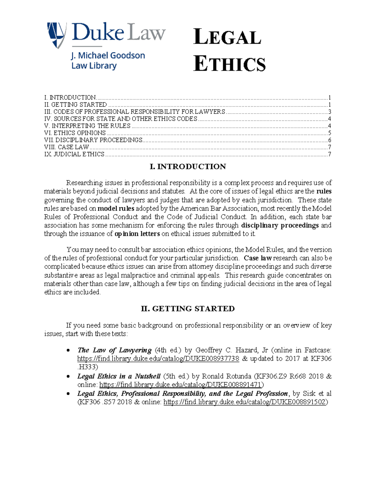 Legalethics - law - LEGAL ETHICS I. INTRODUCTION - Studocu