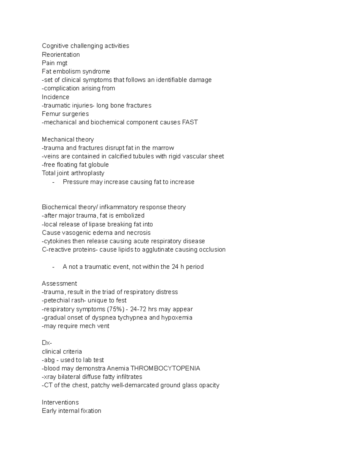 Copy of Postoperative Complications during Orthophedic Surgery ...