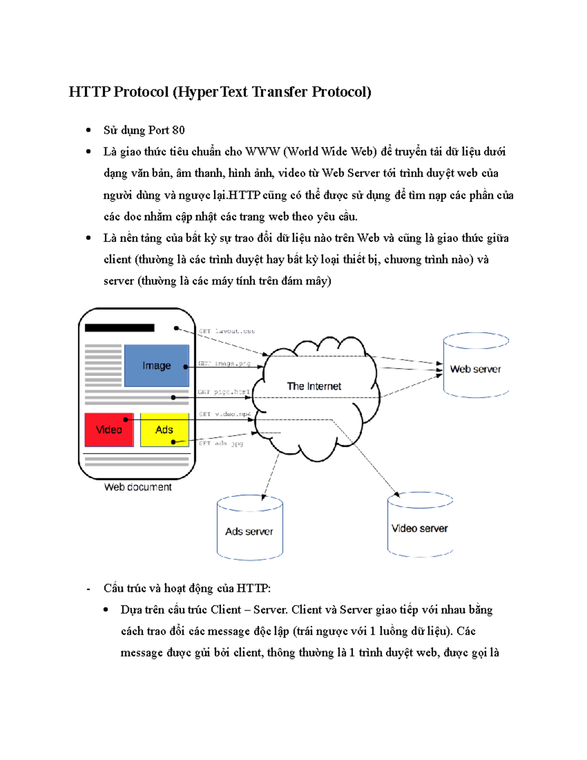 Task 1 HTTP - HTTP - HTTP Protocol (HyperText Transfer Protocol) Sử ...
