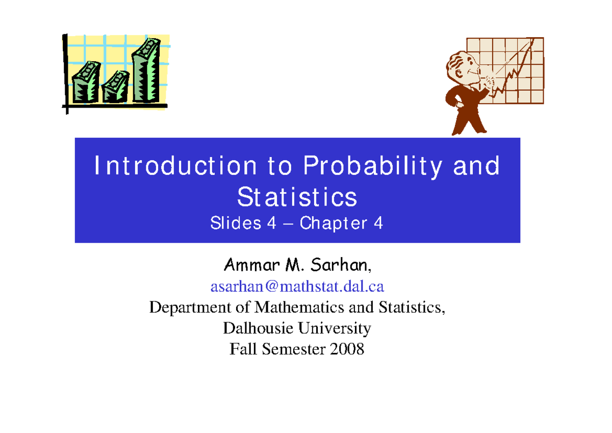 Introduction to Probability and Statictics Distribution - I ntroduction ...