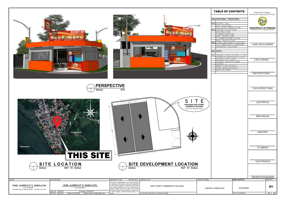 Building PLAN - Summary Professional Education - SHEET CONTENTS: 01 01 ...