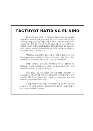 CUF- English Five- Plotting of Activities - Republic of the Philippines ...
