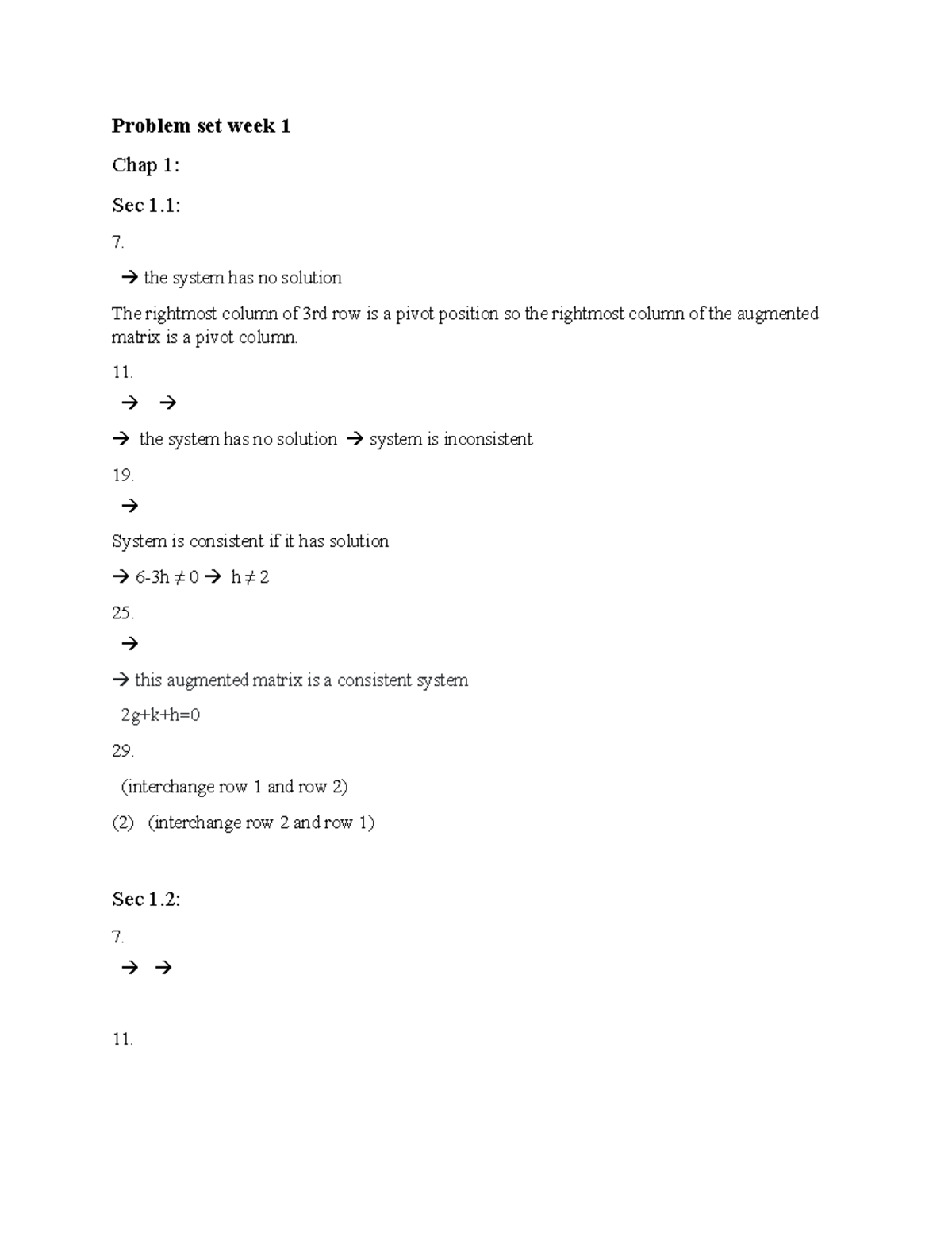 CAL Problem set week 1 - Problem set week 1 Chap 1: Sec 1: 7. the ...