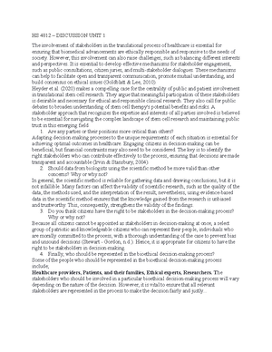 [Solved] 5 major bioethical theories with examples - Bioethics (HS 4812 ...