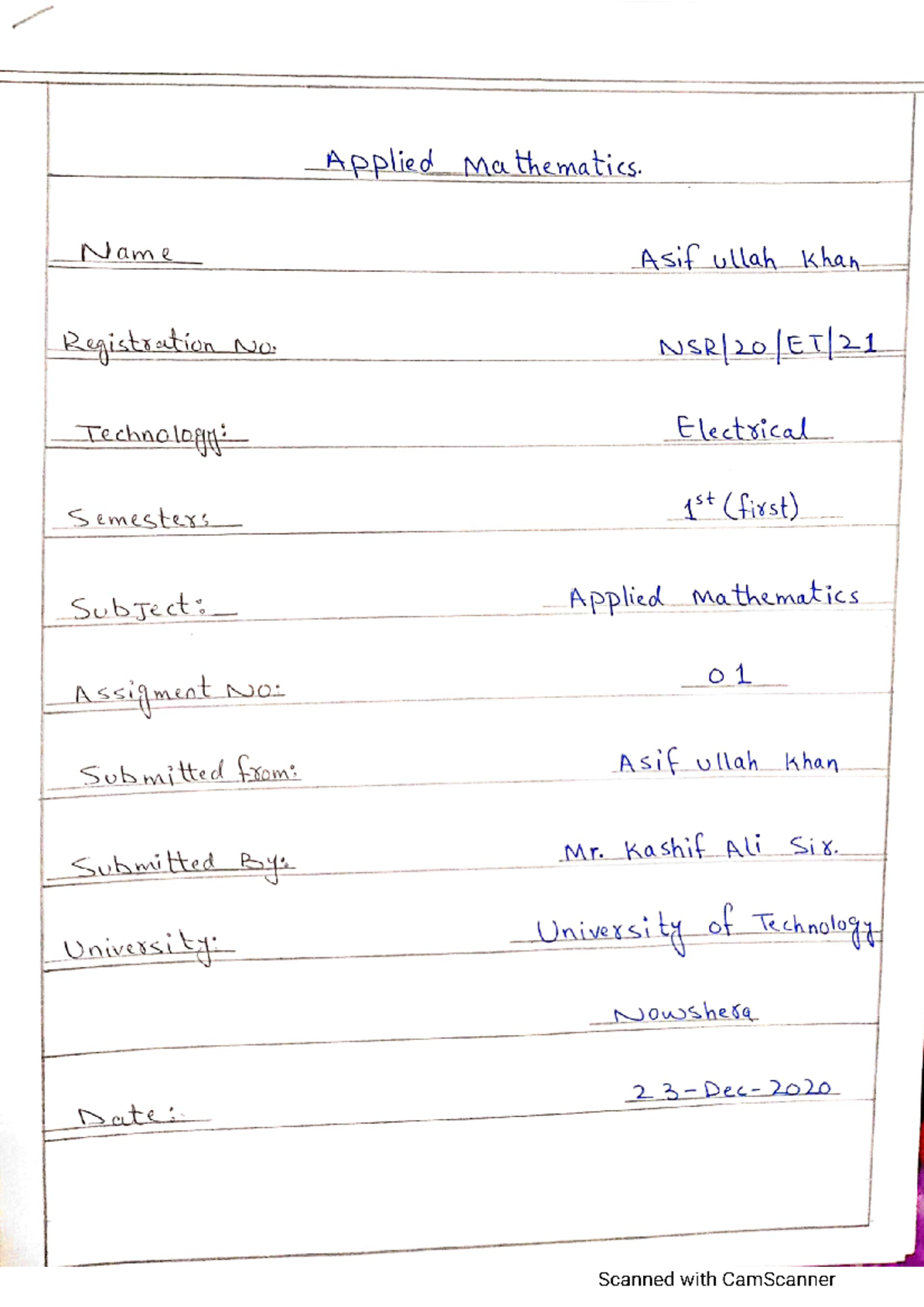 Assignment No 01 - Digital Logic Design - Studocu