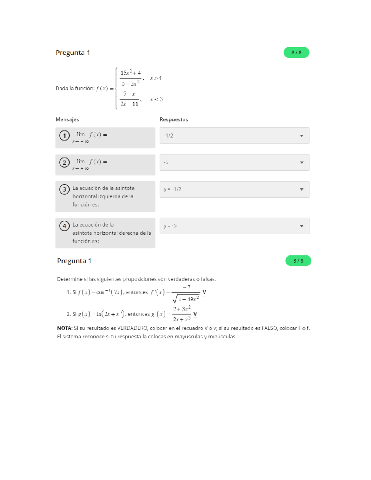 Test cálculo 1 - capturas de los tests - Calculo1 - Studocu