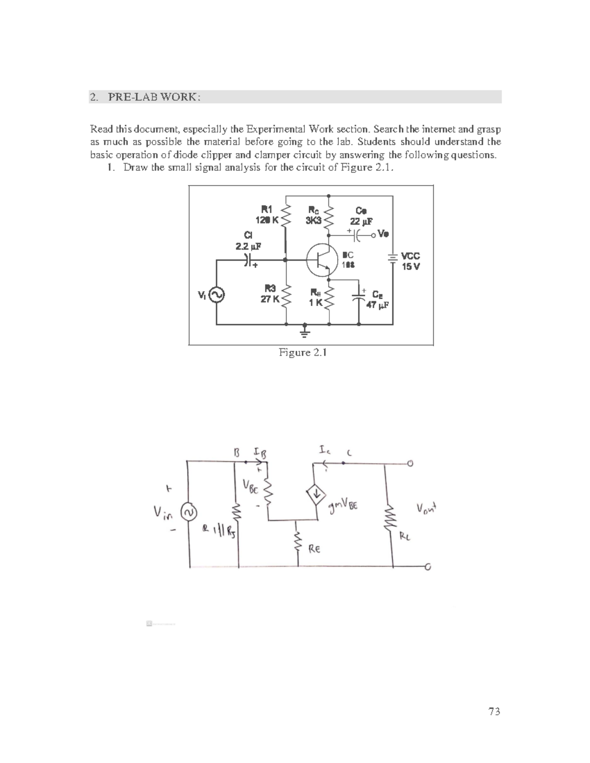 Prelab E6 epo413 electrical engineering - 73 2. PRE-LAB WORK: Read this document, especially the ...