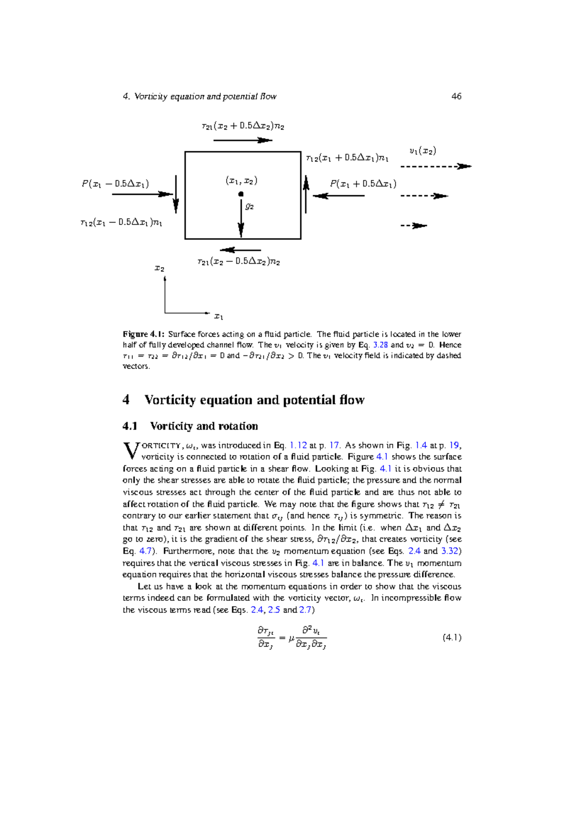 Ch4 - Fluid Mechanics course course by Prof. Lars Davidson - Vorticity equation and potential ...