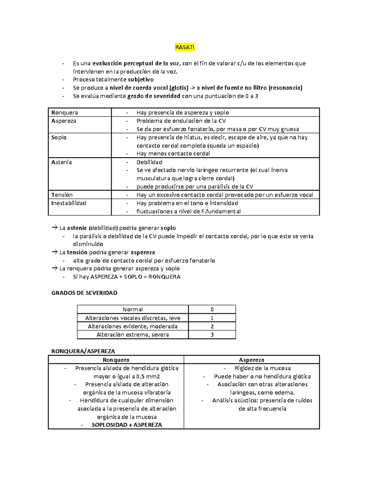 Rasati - RASATI - Es una evaluaciÛn perceptual de la voz , con el fin ...