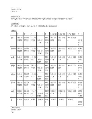 Lab report template - Lab - Physics Laboratory Report Title (5 points ...