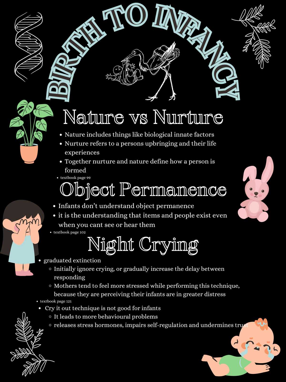 Infancy to birth - Infographic for ways of life assignment - B I R T H ...