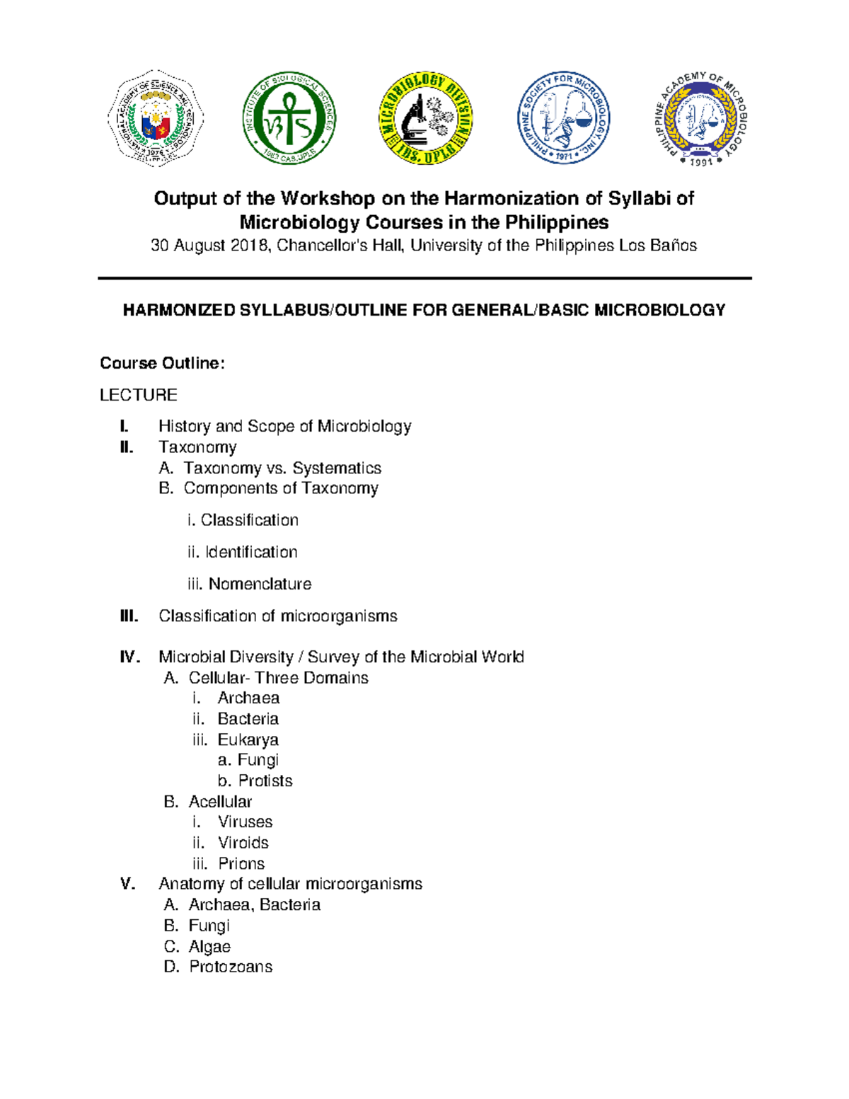 MC-Harmonized-Course-Outline-for-Basic-Micro May-2022 - Output of the ...